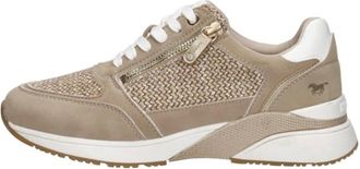Mustang Homme, Chaussures, Beige, Taille: 43 EU Baskets Laag