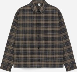 Arket Overshirt Aus Wollmischung -Braun