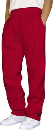 Generic Pantalon de jogging baggy pour homme - Large - Coton - Taille &eacute;lastique - Coupe ample - Jambe large - Pantalon de sport chaud et confortable - Jogging