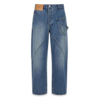 J.W.Anderson Homme, Jeans, Bleu, Taille: W32 Jean en denim Workwear Twisted