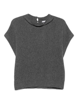 Brunello Cucinelli Rundhalspullover - Grau