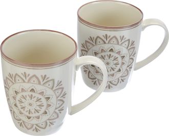 Ritzenhoff & Breker Kaffeebecher-Set Valencia, 2-teilig, je 350 ml, Braun