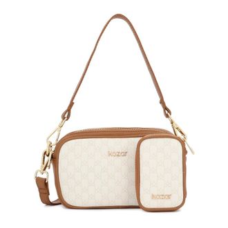 Kazar Femme, Sacs, Brun, Taille: ONE Size Sac &agrave; main bicolore avec porte-monnaie