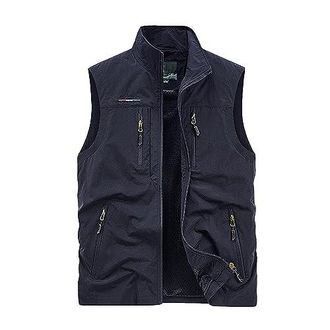 Generic Manteau Laine Beige Homme Trench Veston Moumoute Brillante Rouge Bi Hivers Surv&ecirc;tement R&eacute;fl&eacute;chissante Ultra Cape Elegant Cargo Rond Tissu Ferme Indigo