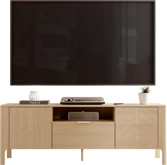Mirjan24 TV-Schrank Mirkosa MM05 mit 2 T&uuml;ren und Schublade, ged&auml;mpftem Schlie&szlig;system, Fernsehschrank, TV-Lowboard, Fernsehtisch, TV-Tisch, Unterschrank, TV-Boa