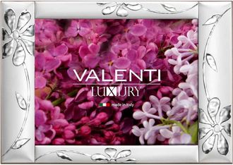 Valenti Argenti Cornice Portafoto Panoramica Fiori cm 32x25