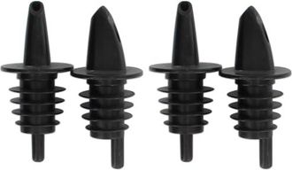 Fackelmann Flaschenausgie&szlig;er 7cm 2 St&uuml;ck aus LDPE, schwarz, 7 x 5 x 3.2 cm, 2-Einheiten, 46984 (Packung mit 2)