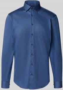 Jake*s Slim Fit Business-Hemd mit Strukturmuster