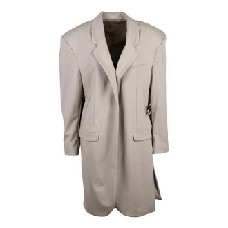 Act N&deg;1 Long Jacket - Femme - Vestes - Beige - Taille: 38 FR