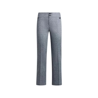 Etro Femme, Pantalons, Bleu, Taille: 40 FR Pantalon Droit Jacquard