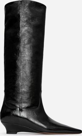 Arket Stiefel Aus Glänzendem Leder -Schwarz