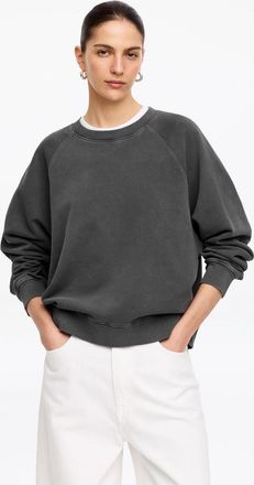 Arket Frottee-Sweatshirt -Schwarz