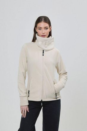 Bench Fleecejacke FUNNEL figurbetonte Passform, mit hohem Stehkragen, aus Polyester