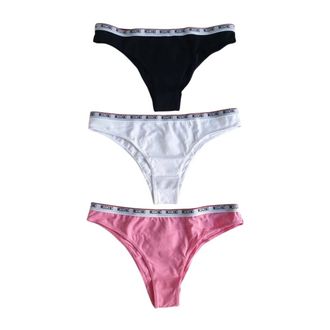 Moschino Underbear Slip 3er-Pack - - Underwear - Damen - Mehrfarbig - L