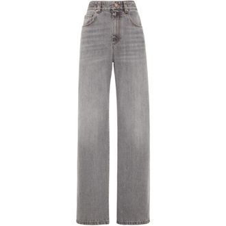 Brunello Cucinelli Moderne Lockere Denim Jeans - - Jeans - Damen - Grau - M
