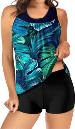 Generic Ensemble tankini pour femme - Maillot de bain deux pi&egrave;ces - Maillot de bain push-up - Simple et &eacute;l&eacute;gant - Maillot de bain sportif rembourr&eacute; - Pour la 