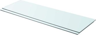 vidaXL vidaXL Panneaux d&eacute;tag&egrave;re 2 pcs Verre Transparent 90 x 30 cm