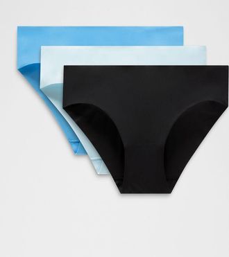 lululemon Culotte bikini InvisiWear taille mi-haute Trio pour Femmes - Noir - Taille XL