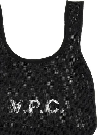 A.P.C. Mens Shopping Bag Rebound Black Polyester Handbags Hand