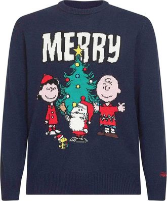 MC2 Saint Barth pull à broderies - Bleu