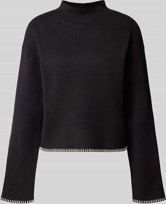 Jake*s Pullover mit Kontraststreifen am Saum
