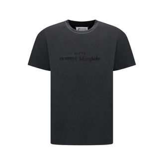 Maison Margiela Reverse Logo T-Shirt - - Tops - Damen - Schwarzk - S