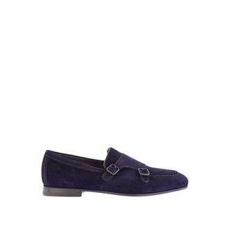 Santoni Dunkelblaue Wildleder Formelle Loafer - - Shoes - Herren - Blau - 44 EU