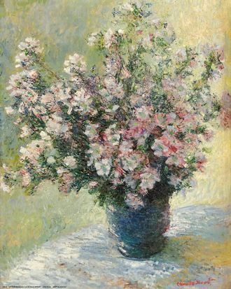 1art1 Claude Monet Poster Blumenstrau&szlig; aus Malven, 1881 Kunstdruck Bild 50x40 cm