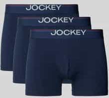 Jockey Slim Fit Trunks mit Logo-Stitching im 3er-Pack