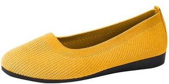 Generic Ballerines plates en tricot respirant pour femme - Couleur unie - Tendance - D&eacute;contract&eacute;e - Confortable - Classique - Chaussures habill&eacute;es - Pour le t