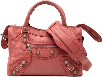 Balenciaga Hobo Bags - Mini Lambskin Motocross Giant 21 City Satchel - Gr. unisize - in Rot - f&uuml;r Damen