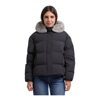 Suns Doudoune courte matelass&eacute;e - Femme - Vestes - Noir - Taille: 38 FR