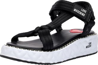 Love Moschino Damen Ja16365i0iix5000 Sandale, Schwarz, 39 EU