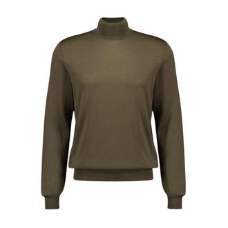 Boglioli Weicher Wollrollkragenpullover Gr&uuml;n - - Knitwear - Herren - Gr&uuml;n - S