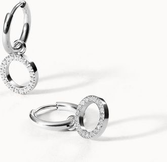 Purelei Closed Glow Creole mit Zirkonia Steinen