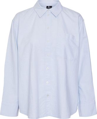 Vero Moda VMIDA Oxford Shirt WVN GA Noos, Light Blue, XXL