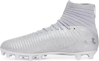 Under Armour Highlight 2 MC Knit Crampons de football pour homme - Semelle intérieure SuperFoam à haut rebond, Argent métallisé (099), 44 EU