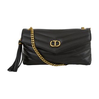 Twinset Schwarze Umh&auml;ngetasche - - Bags - Damen - Schwarzk - ONE SIZE