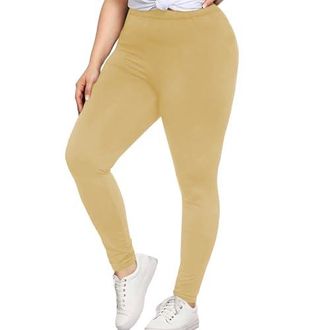 Generic Legging pour femme - Grandes tailles - Pantalon de yoga - Pantalon de sport - Taille haute - Noir - Opaque - Legging de fitness - Pantalon de course -