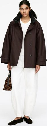 Arket Jacke Aus Baumwolle -Braun