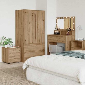 vidaXL vidaXL Cabinet de salle de bain Ch&ecirc;ne artisanal 40,5 x 40 x 44 cm
