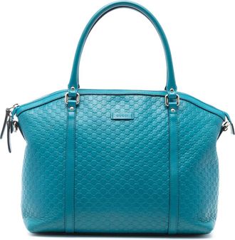 Gucci Hobo Bags - Large Microguccissima Dome Satchel - Gr. unisize - in Blau - f&uuml;r Damen