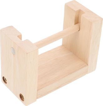 Pretyzoom Veemoon Multifunktionaler Holz spulenhalter aus Buchenholz Drehbarer Garnorganizer und Garnrollenständer für Stricken Nähen und DIY handarbeiten Spule