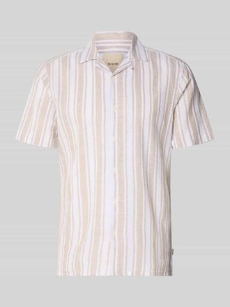 Only & Sons Regular Fit Leinenhemd aus Baumwoll-Leinen-Mix Modell CAIDEN