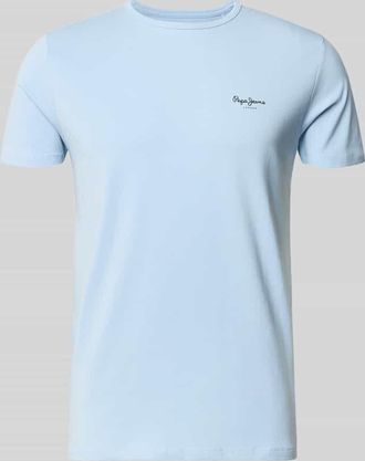 Pepe Jeans London Slim Fit T-Shirt aus Baumwoll-Mix Modell ORIGINAL BASIC 3N
