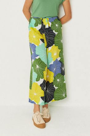 SKFK Damen vegan Hose Dona Mehrfarbig Gr&uuml;n/Blau