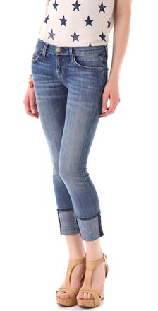 Current Elliott Current/Elliott Cuffed Distressed Jeans Size S