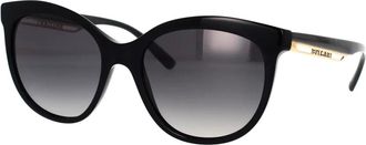 Bulgari Femme, Accessoires, Noir, Taille: 56 MM Lunettes de soleil Papillon