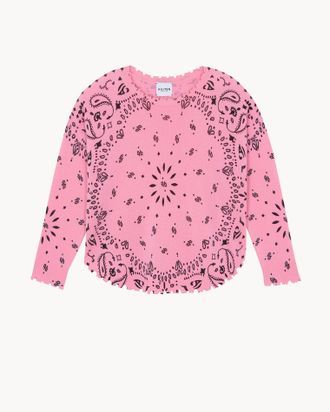 Kujten Pull cachemire col rond liquette - Pull Mela Bandana