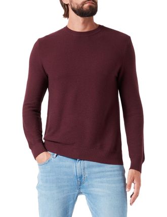 Sisley Sisley Herren L/S 1041S100O Sweater, Burgundy 912, S
